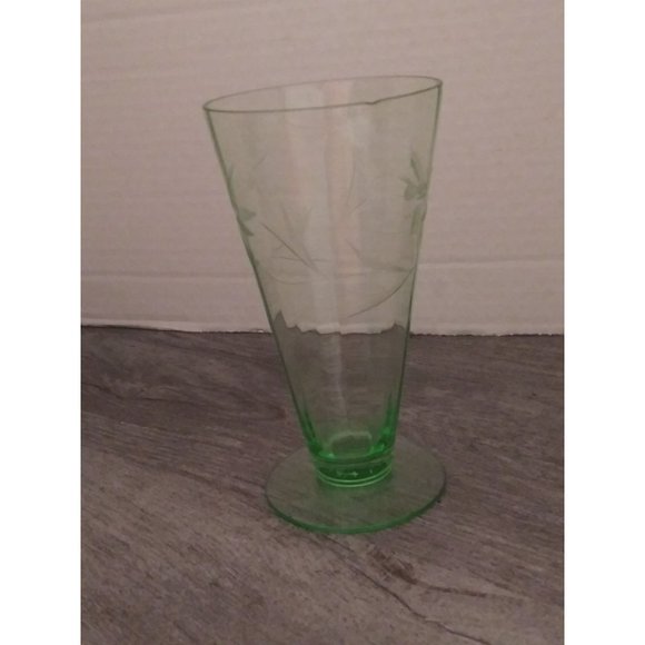 Dining | Uranium Glass Sundae Glass | Poshmark